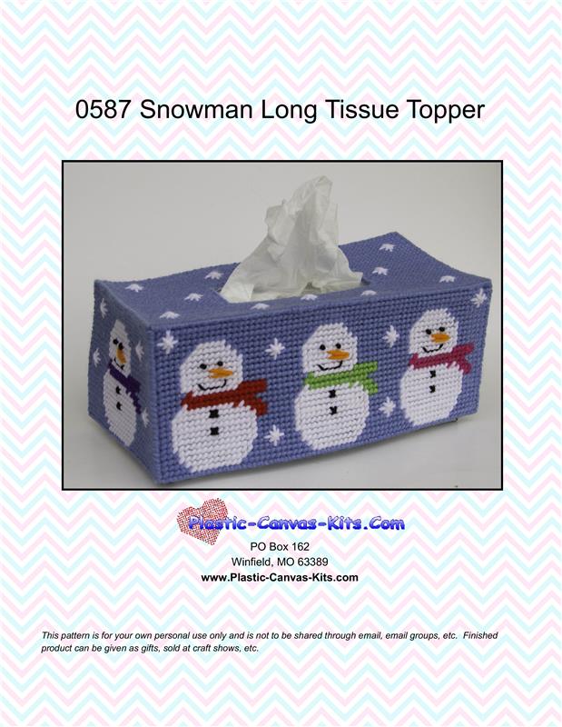 "Long Snowman Tissue Topper"
