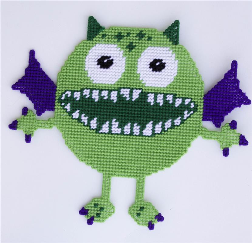"Green Winged Monster Wall Hanging"