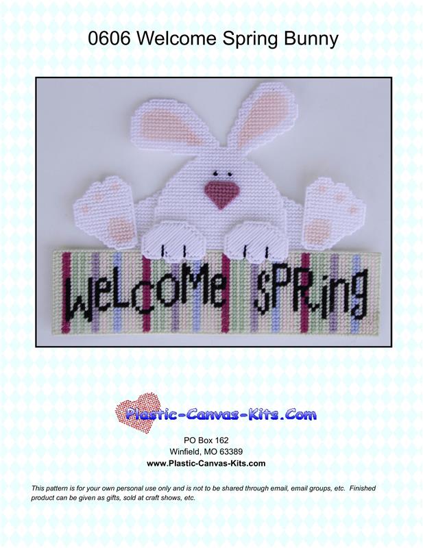 "Welcome Spring Bunny Wall Hanging"