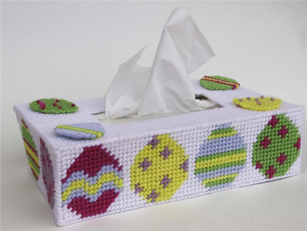 "Easter Eggs Long Tissue Topper"