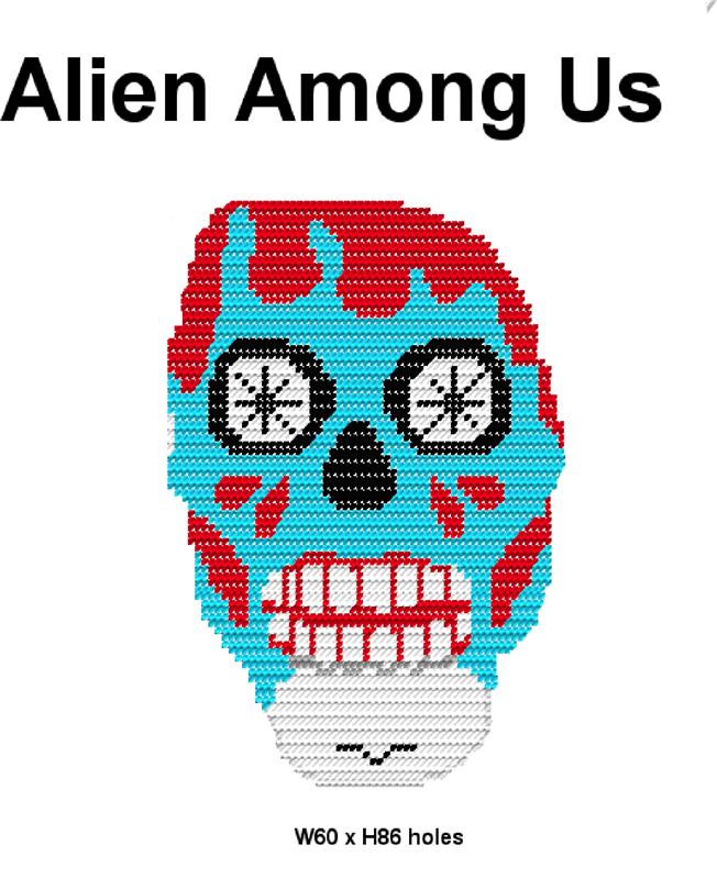 "Alien Among Us" | Plastic Canvas Pattern
