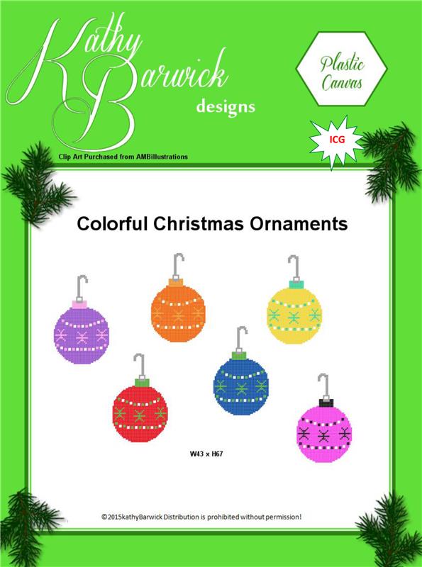 "Colorful Christmas Ornaments"