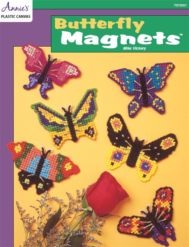 "Butterfly Magnets" | Plastic Canvas Pattern