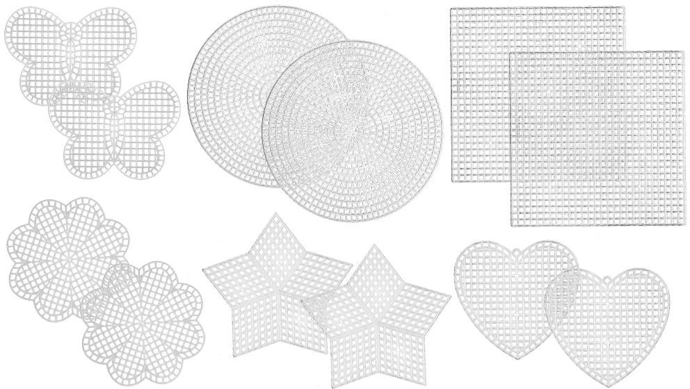 Plastic Canvas Shapes 7 Count 12/Pkg | Plastic Canvas Item