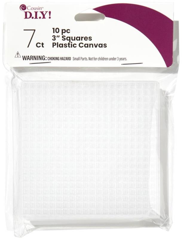 Plastic Canvas Square 7 Count 3" 10/Pkg | Plastic Canvas Item