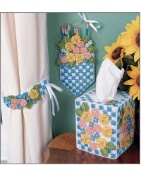 "Spring Flowers Home Decor" | Plastic Canvas Pattern