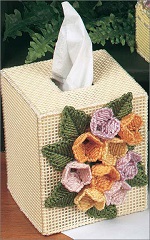 "Easter Tissue Box Cover" | Plastic Canvas Pattern
