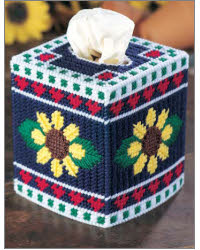 "Country Sunflower Tissue Box Cover"