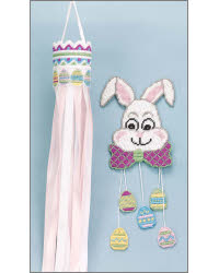 "Easter Mobile & Wind Sock" | Plastic Canvas Pattern