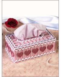 "Valentine Hearts Tissue Topper"