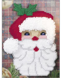 "Santa Wall Hanging" | Plastic Canvas Pattern