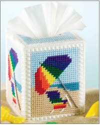 "Summer at the Beach" | Plastic Canvas Pattern