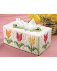 "Spring Tulip Garden" | Plastic Canvas Pattern