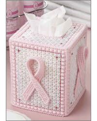 "Pink Ribbon" | Plastic Canvas Pattern