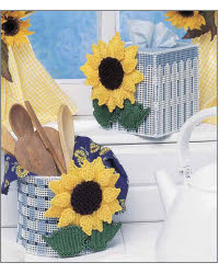 Cheery Sunflowers | Plastic Canvas Pattern