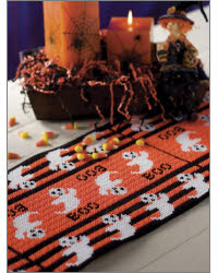 "Boo Table Runner" | Plastic Canvas Pattern