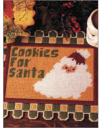 "Santa's Place Mat" | Plastic Canvas Pattern