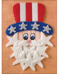 "Star-Spangled Sam" | Plastic Canvas Pattern