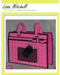 "I Love Pink! Plastic Canvas Tote"