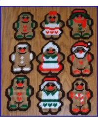 "Gingerbread People Christmas Tree Ornaments"