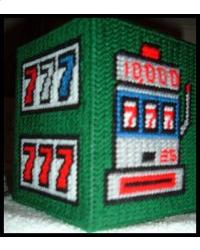 "Slot Machine Tissue Box Cover"