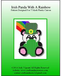 "Irish Panda With A Rainbow"