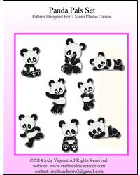 "Panda Pals Set" | Plastic Canvas Pattern