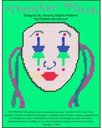 "Theater Mask" | Plastic Canvas Pattern