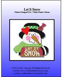 Let It Snow | Plastic Canvas Pattern