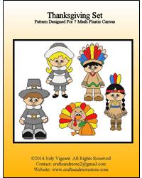 "Thanksgiving Set" | Plastic Canvas Pattern