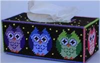 "Colorful Owl Long Tissue Topper"