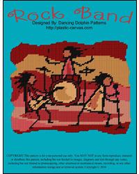 "Rock Band" | Plastic Canvas Pattern