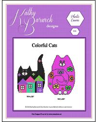 "Colorful Cats" | Plastic Canvas Pattern