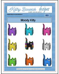 "Moody Kitty" | Plastic Canvas Pattern