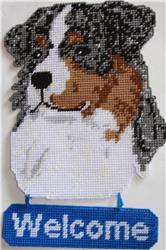 "Australian Shepherd Welcome Sign"