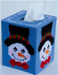 "Let it Snow Snowman Tissue Topper"