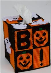 "Halloween BOO Tissue Topper"