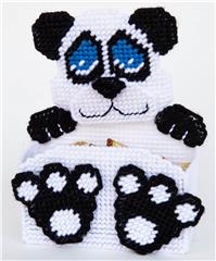 "Panda Treat Holder" | Plastic Canvas Pattern