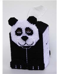 "Panda 3-D Tissue Topper" | Plastic Canvas Pattern