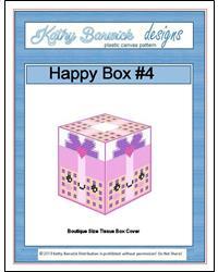 "Happy Box #4" | Plastic Canvas Pattern