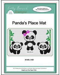 "Panda's Placemat" | Plastic Canvas Pattern