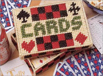 "Playing Card Box" | Plastic Canvas Pattern