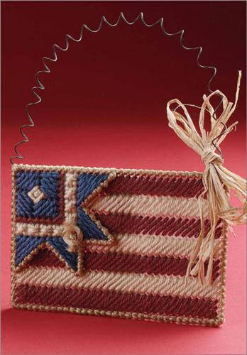 Flag Wall Hanging | Plastic Canvas Pattern