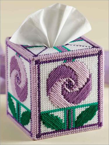 "Pinwheel Roses" | Plastic Canvas Pattern