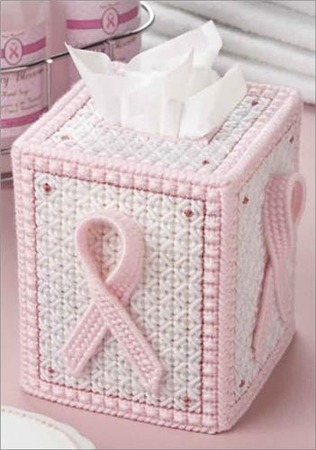 "Pink Ribbon" | Plastic Canvas Pattern