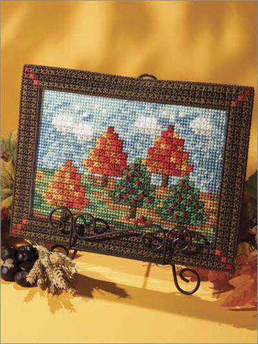 "Autumn Landscape" | Plastic Canvas Pattern