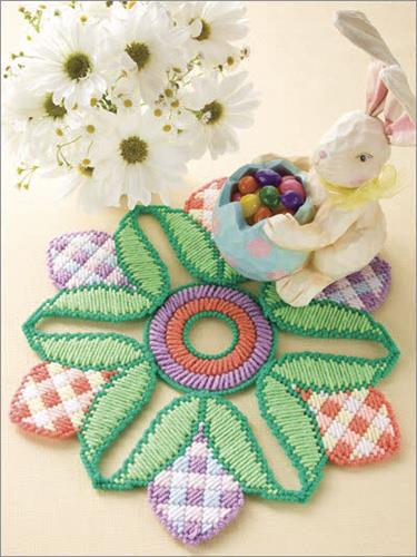 "Easter Egg Doily" | Plastic Canvas Pattern