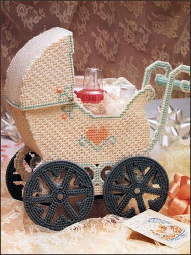 "Baby Carriage" | Plastic Canvas Pattern