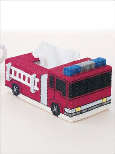 "Fire Engine" | Plastic Canvas Pattern