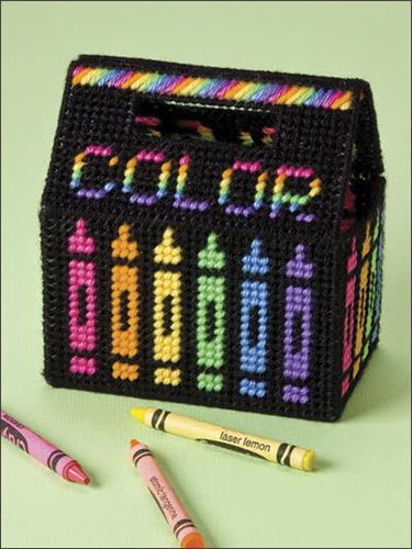 "Crayon Box" | Plastic Canvas Pattern